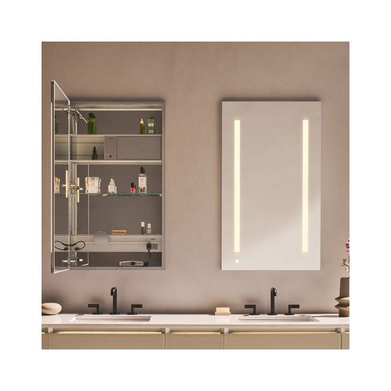 Robern AC2430D4P1LW AiO Lighted Cabinet, 24" W X 30" H X 4" D, LUM ...