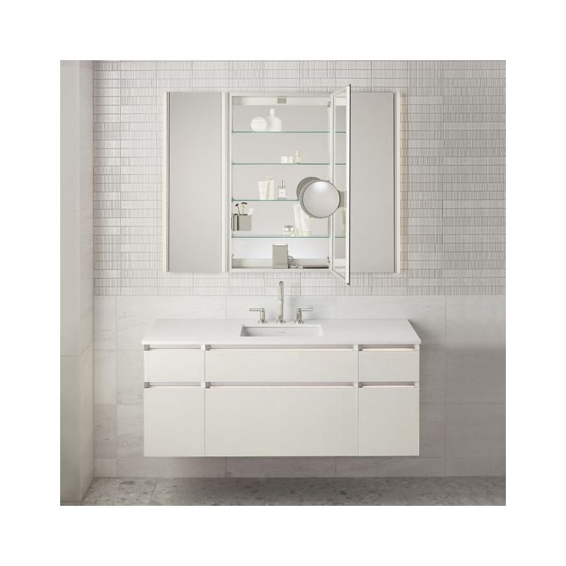 Robern P2C1620D4FPFT PL PORTRAY 16" W X 20" H X 4" D Recessed Single Door Medicine Cabinet in ...