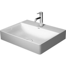Duravit 2353600041 DuraSquare 24" Ceramic Vanity Top with 1 Faucet Hole ...