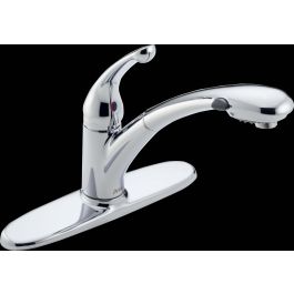 Delta 470-DST Signature Pullouts Single Handle Pull-Out Kitchen Faucet ...
