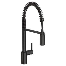 Moen 5923BL Align Pullout Spray Single Hole Kitchen Faucet in Matte ...