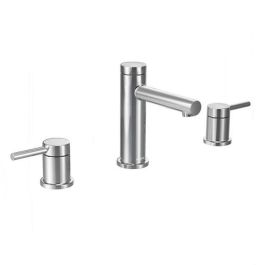 Moen T6193 Chrome two-handle high arc bathroom faucet (Rough Sold ...