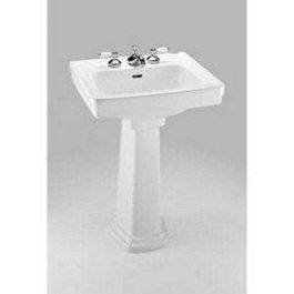 Toto LT532#01 24 Inch Lavatory Only with Single Hole Faucet In Cotton ...